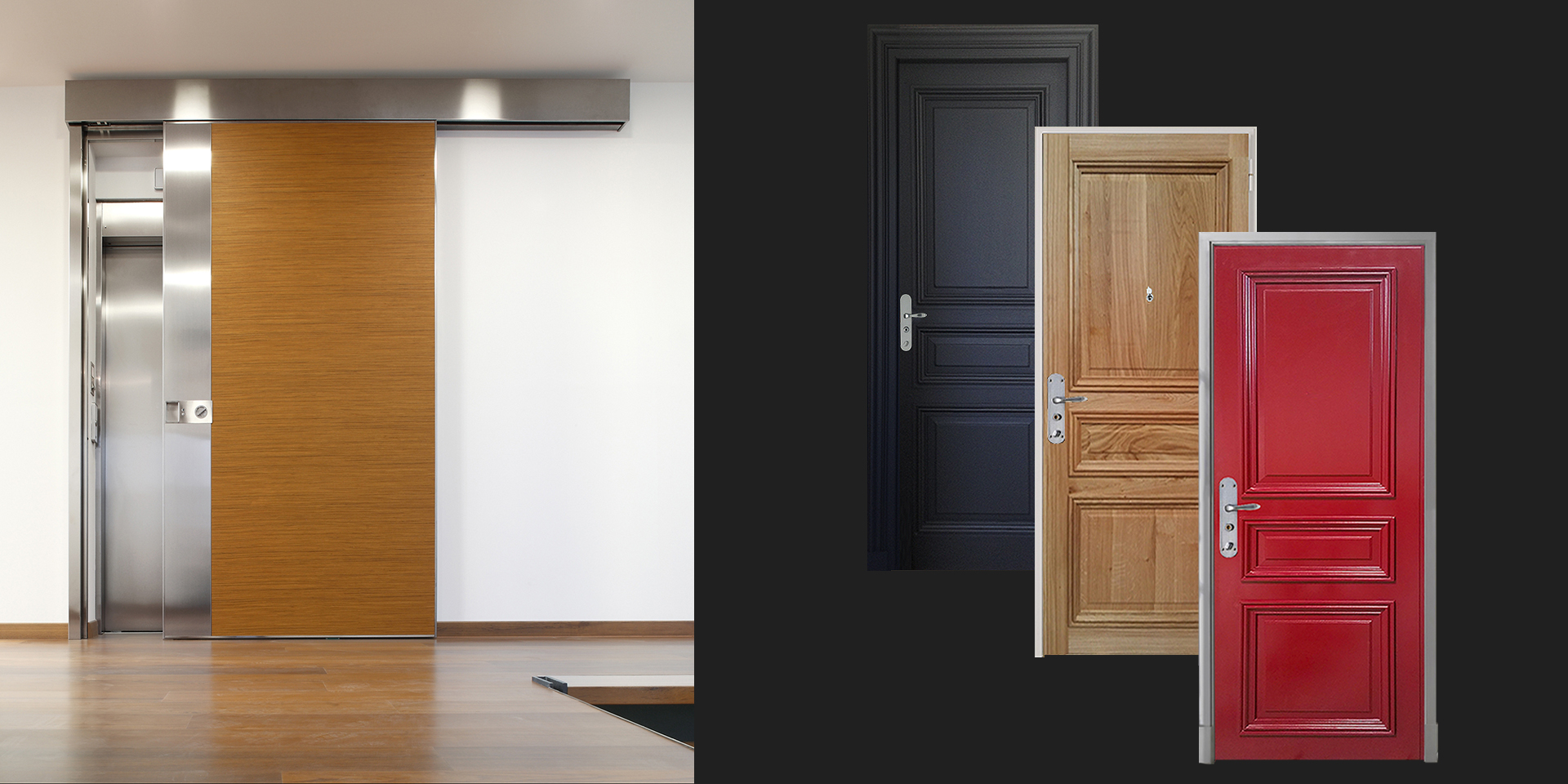 Portes en Chêne et Noyer massif français, ATELIER BERTOLI