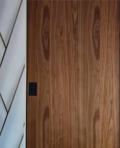 Porte cadre invisible design en NOYER chez BERTOLI